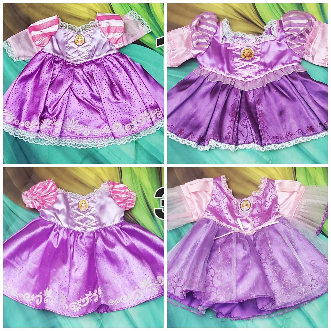 Build A Bear Disney Princess Rapunzel Tangled Purple Gown - Etsy