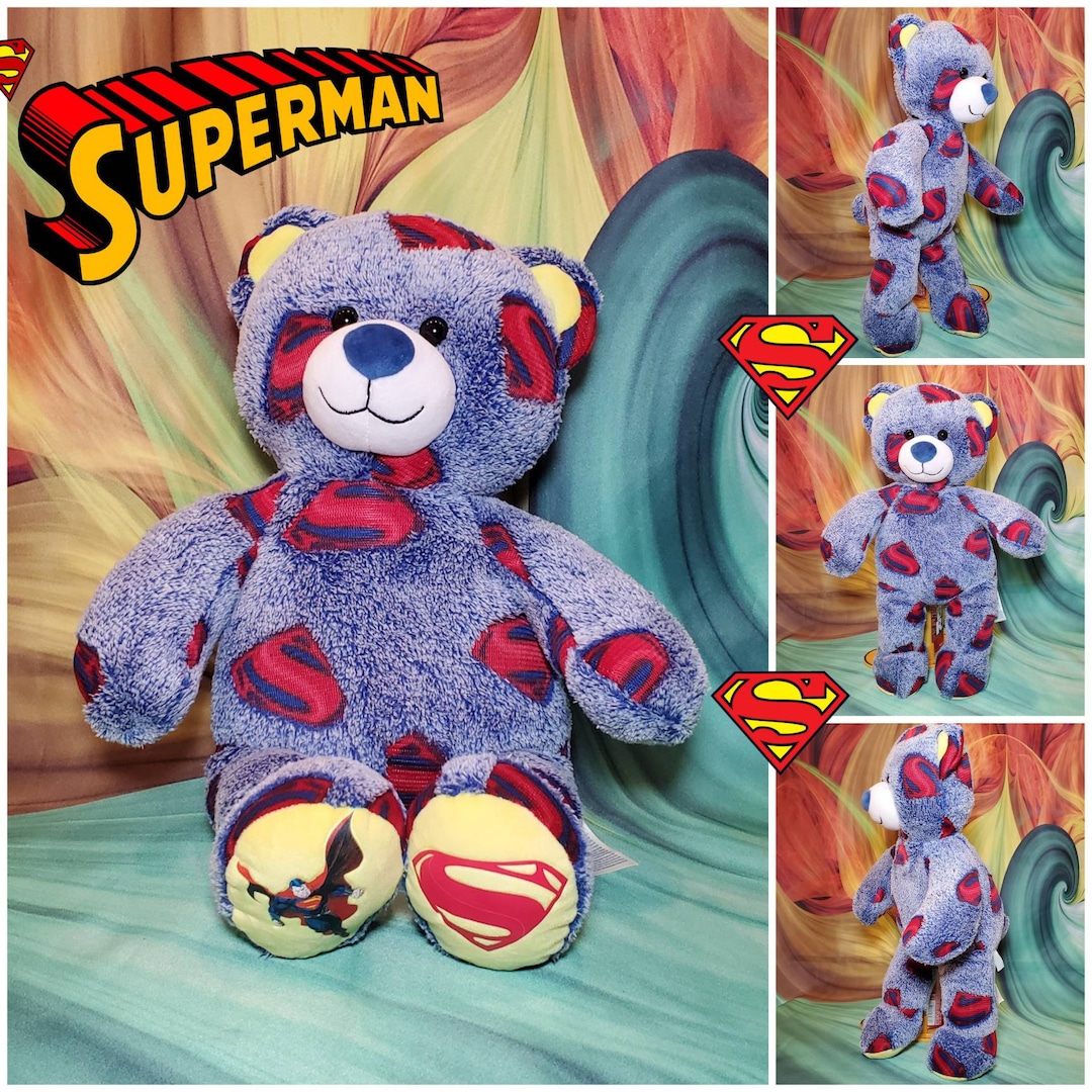 16" Build a Bear Superman DC Comics Hero Man of Steel BABW Stuffed ...