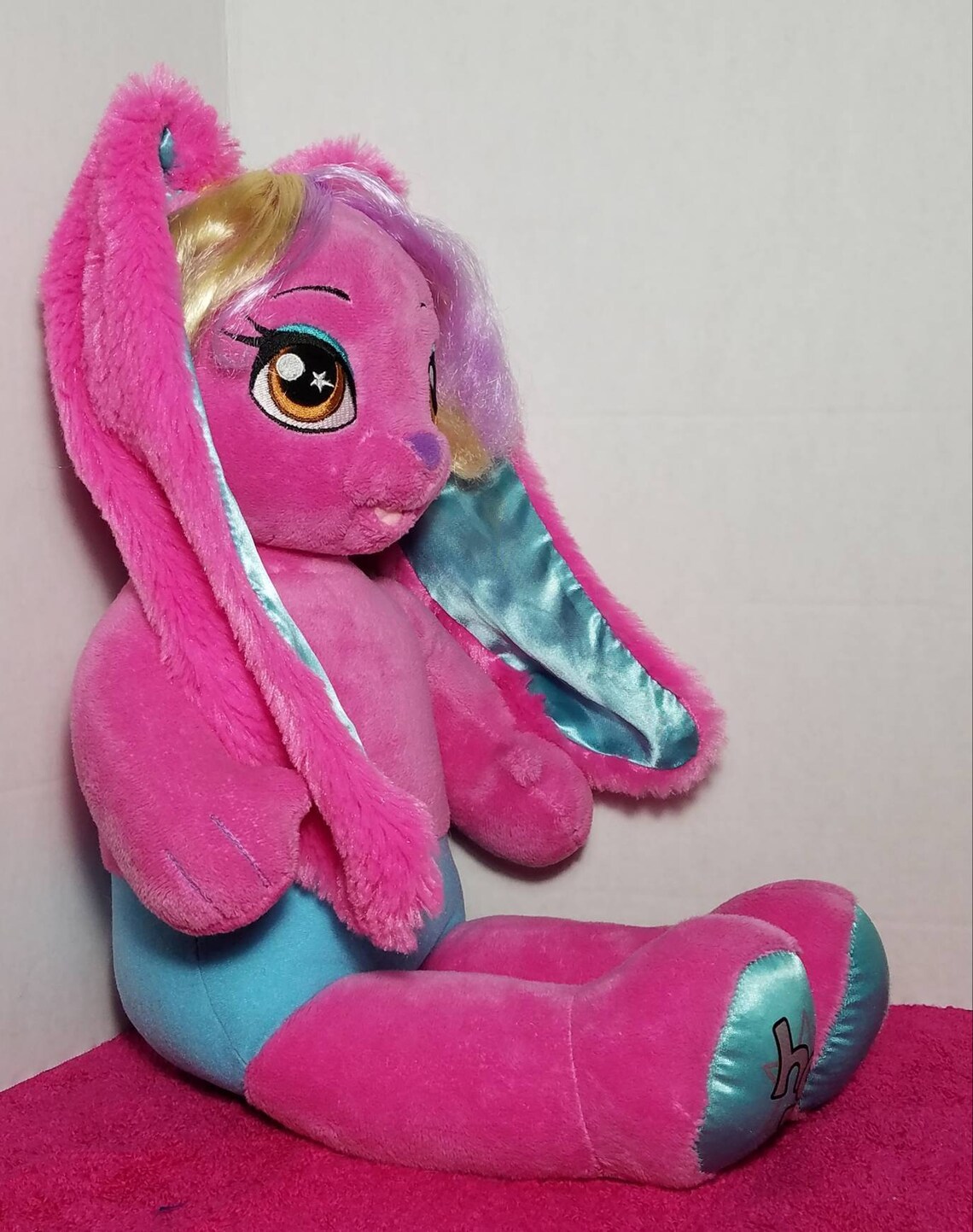 Build A Bear Honey Girls Risa Pink Bunny Rabbit Rock Star 2015 - Etsy