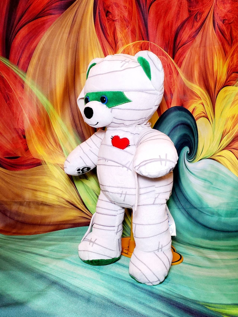 16" Build a Bear Workshop Mummy Plush Teddy Stuffed Toy BABW Halloween ...
