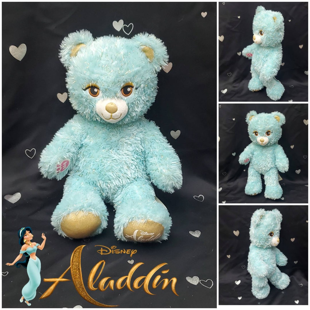 Build A Bear Disney Aladdin Princess Jasmine 16" BABW Blue Stuffed ...
