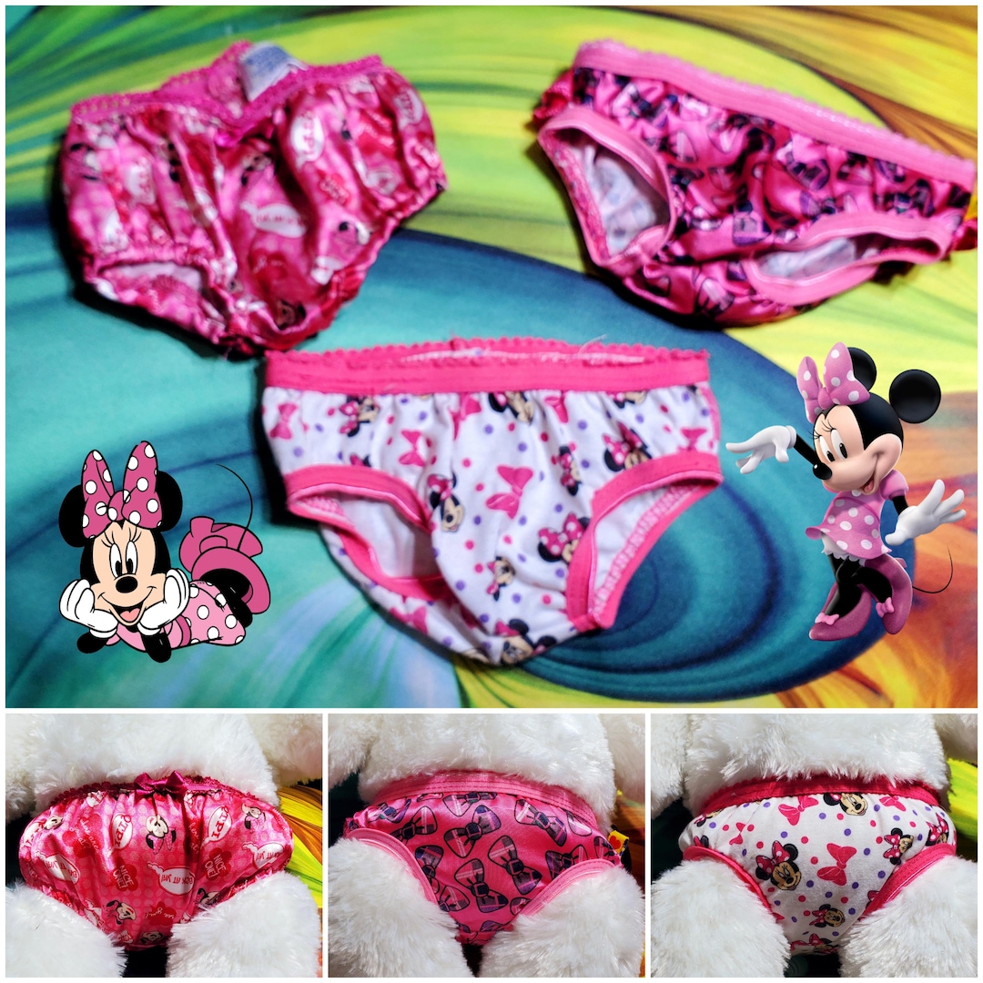 Build A Bear Minnie Mouse Underwear Lot Satin Panties Bloomers Teddy ...