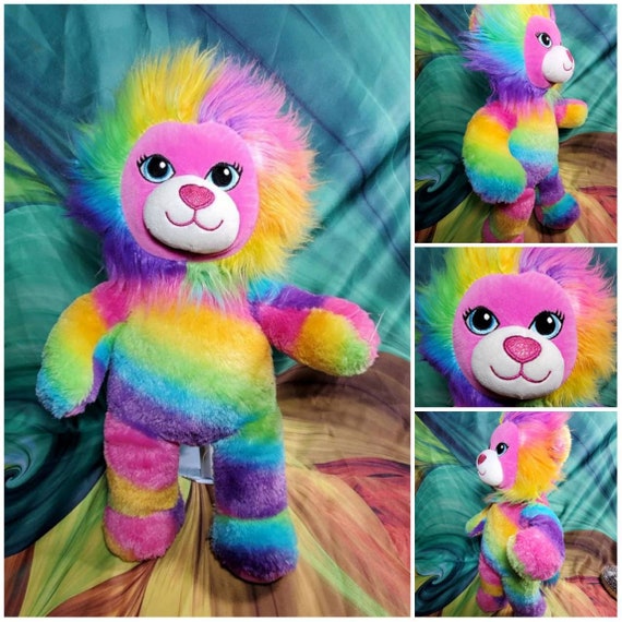 Build a Bear King of Color Craze Rainbow Lion Plush Tye Dye Stuffed BABW Toy B5 Etsy UK