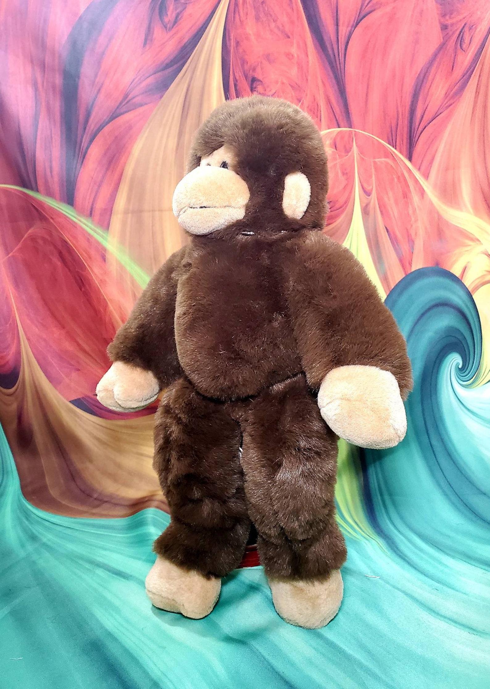 VINTAGE ORIGINAL 1997 Build a Bear Monkey Chimp Ape Stuffed BABW Plush ...