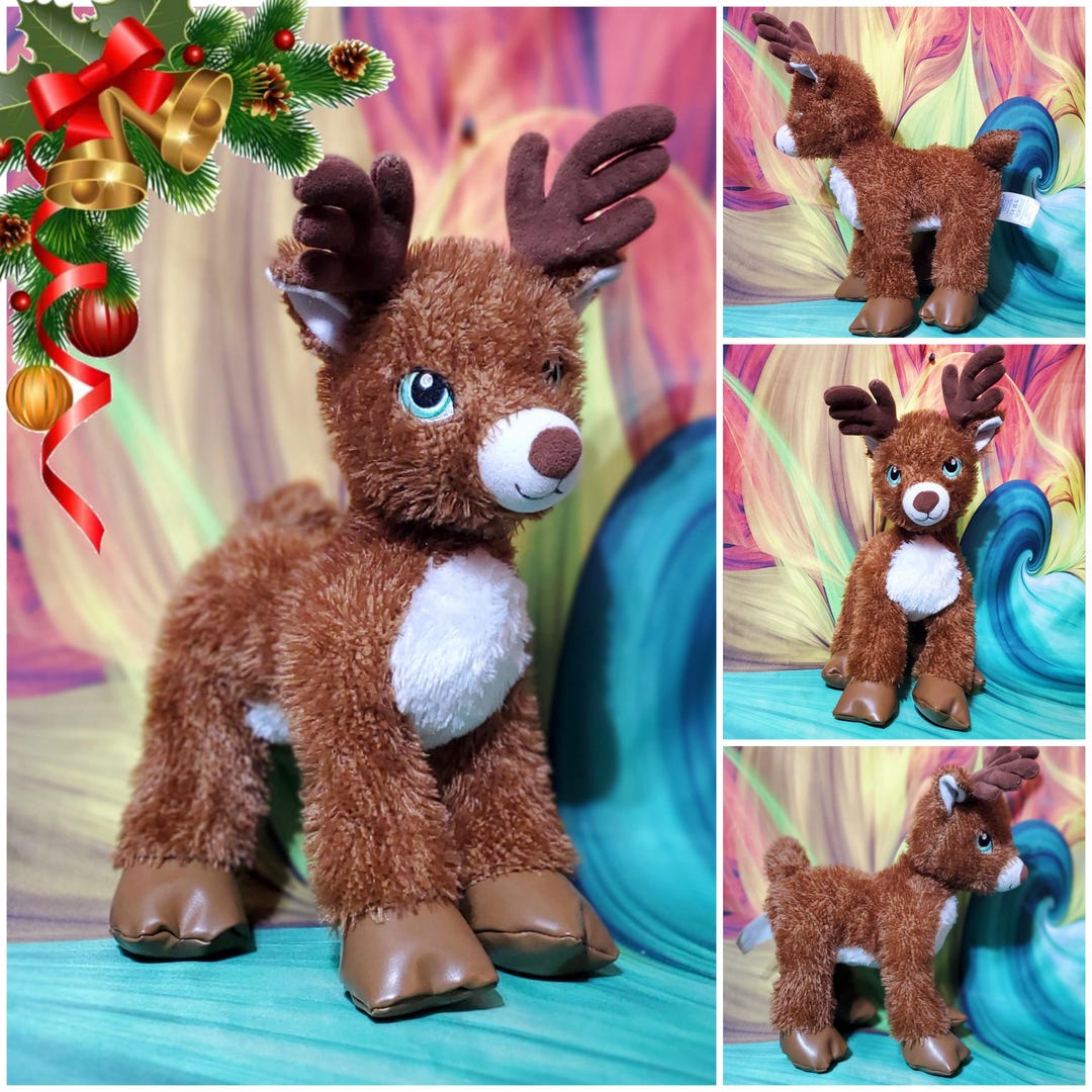 Build A Bear Reindeer Merry Mission Santa’s Christmas 16" Brown Stuffed ...