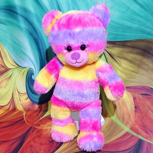 Build A Bear Tropical Popsicle Teddy Tie Dye Rainbow Stuffed Plush B104 ...