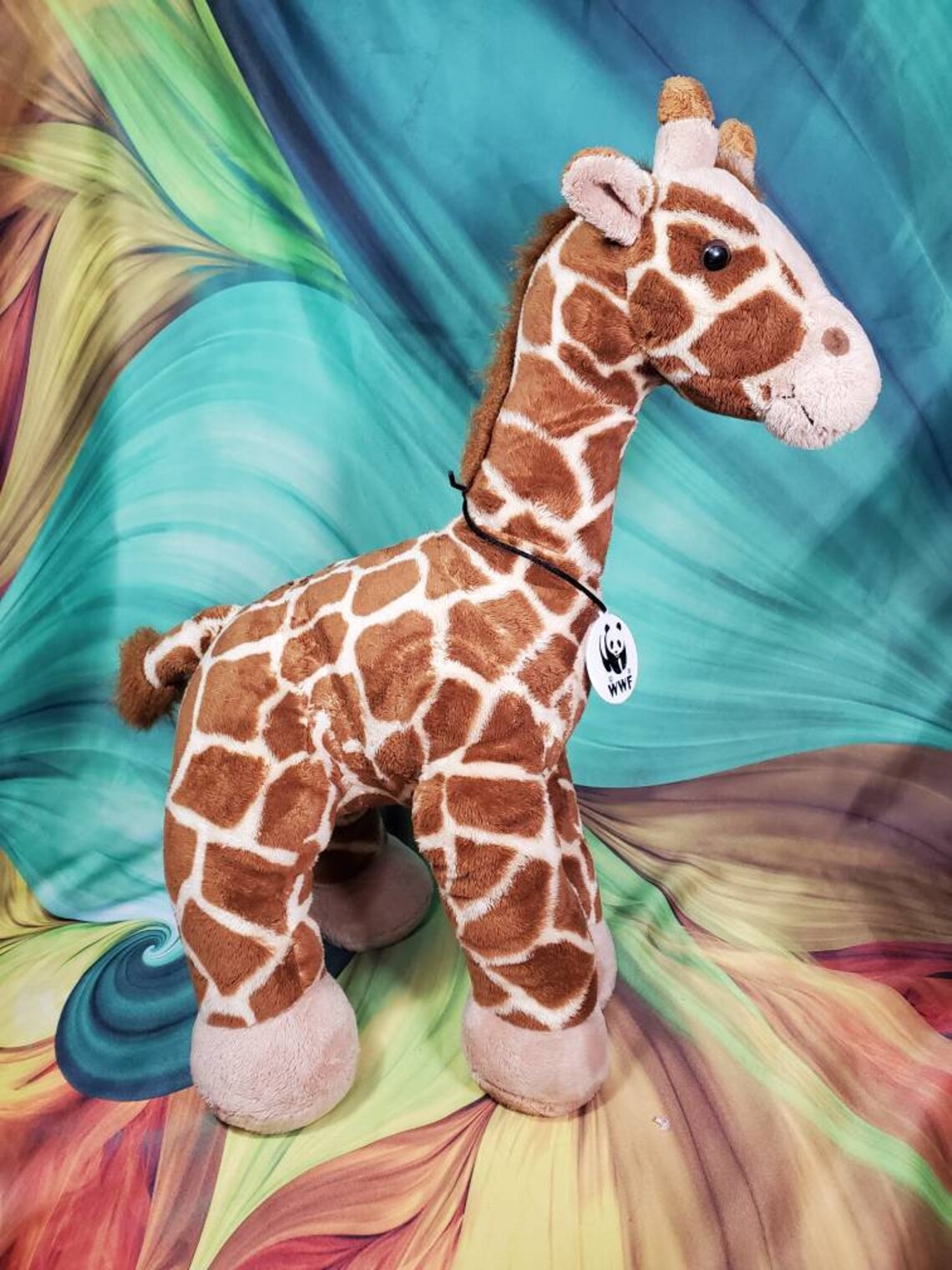 Build a Bear WWF World Wildlife Fund Giraffe 19" Stuffed Plush Animal ...
