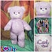 16" Build a Bear Icarly Sparkly Purple Plush BABW Stuffed Disney Teddy ...