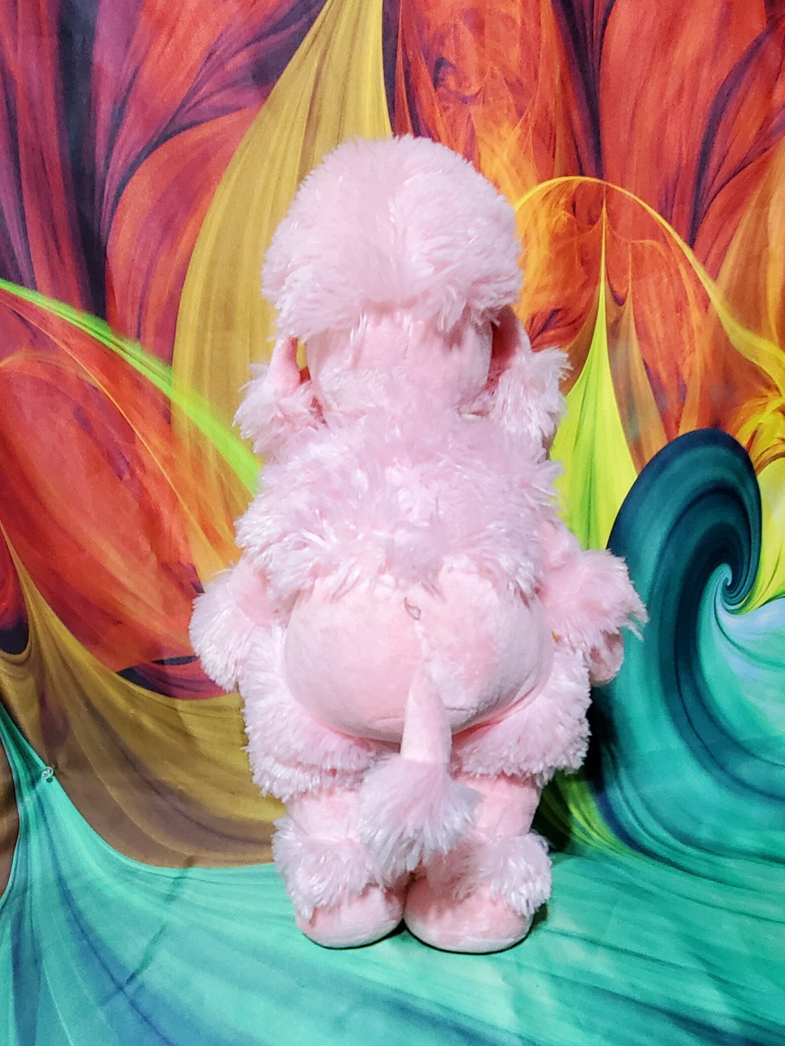 18" Build A Bear Pink Poodle Puppy Dog Plush Toy BABW Stuffed Animal ...