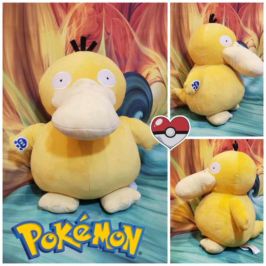 Build A Bear Pokemon PSYDUCK Retired Limited Edition BAB Plush W/sound ...