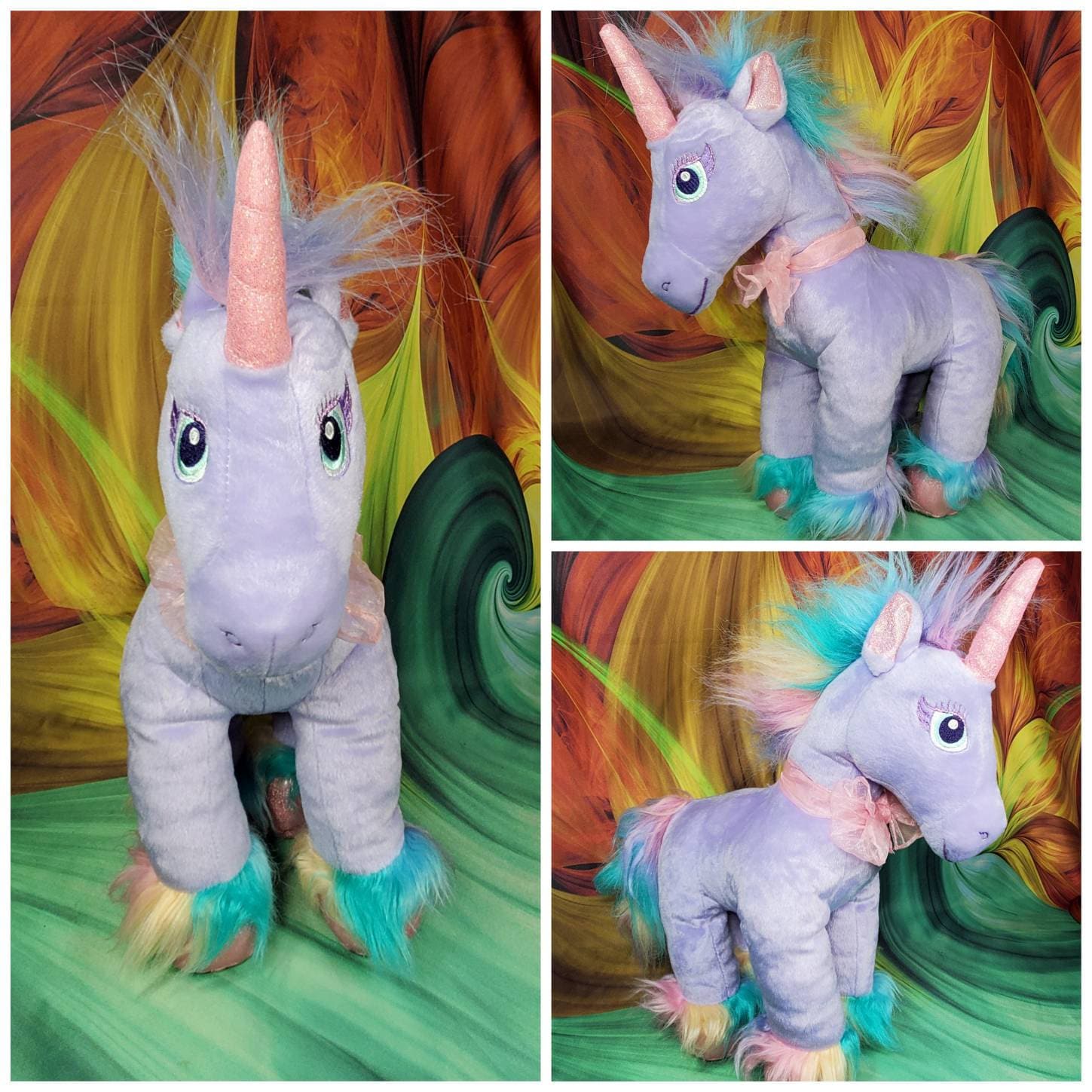 16 Build A Bear Lavender Rainbow Fairy Friends Unicorn | Etsy