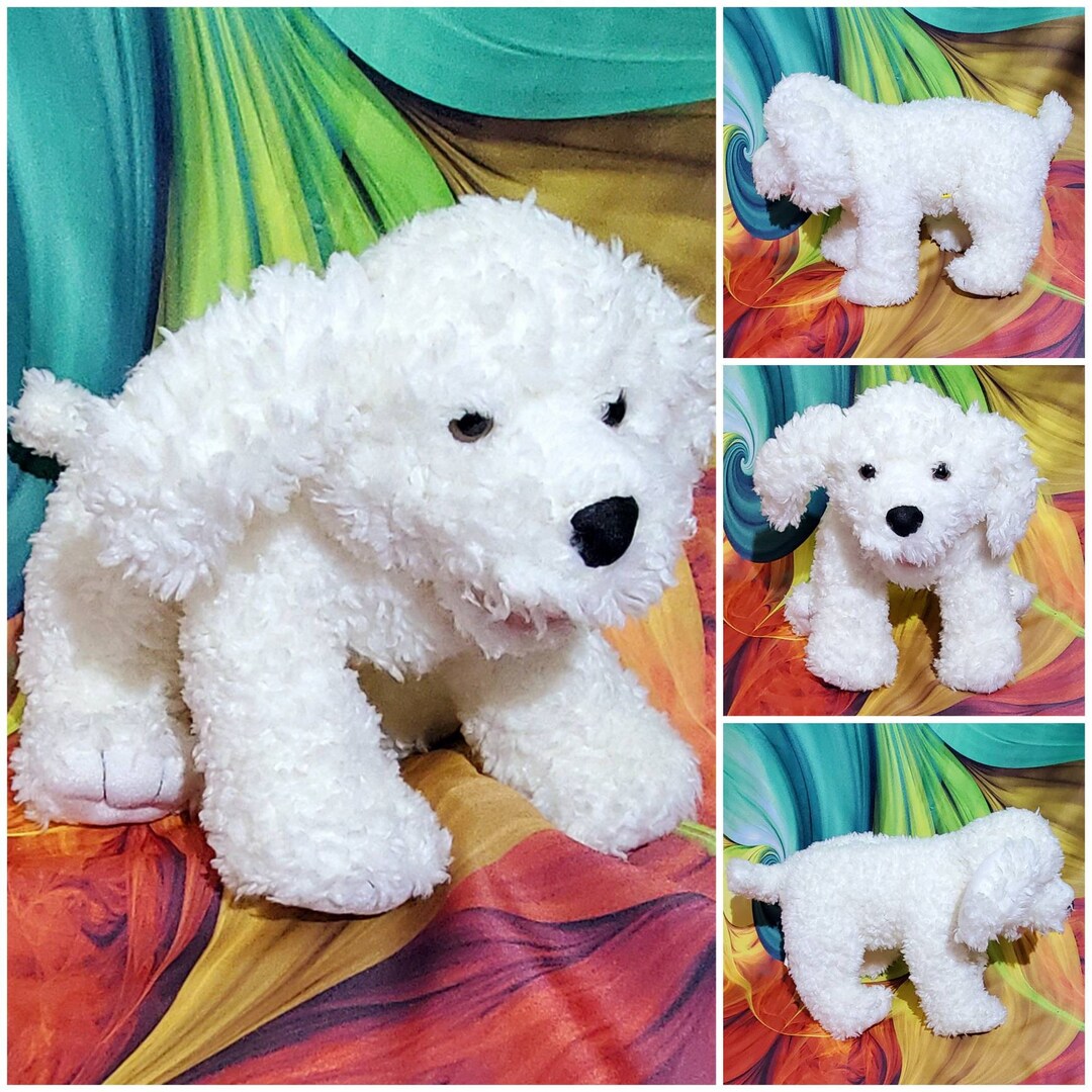 Build a Bear 16" Puppy Dog Maltipoo Poodle Maltese White Stuffed Plush ...