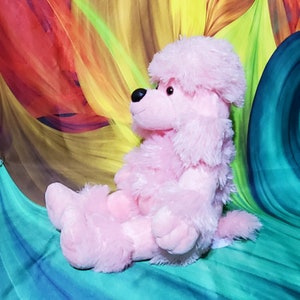 18" Build A Bear Pink Poodle Puppy Dog Plush Toy BABW Stuffed Animal ...
