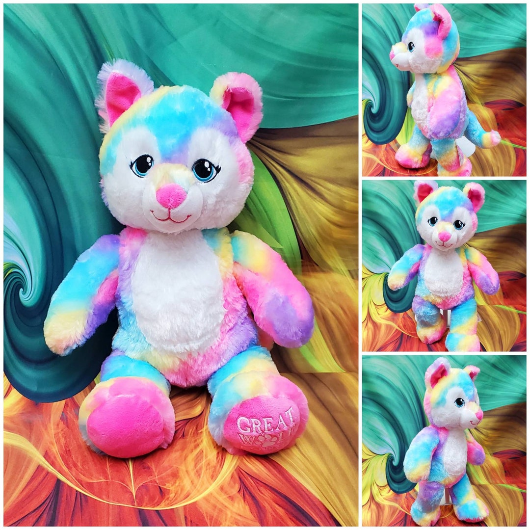 17" Build A Bear Great Wolf Lodge EXCLUSIVE RAINBOW Plush Limited ...