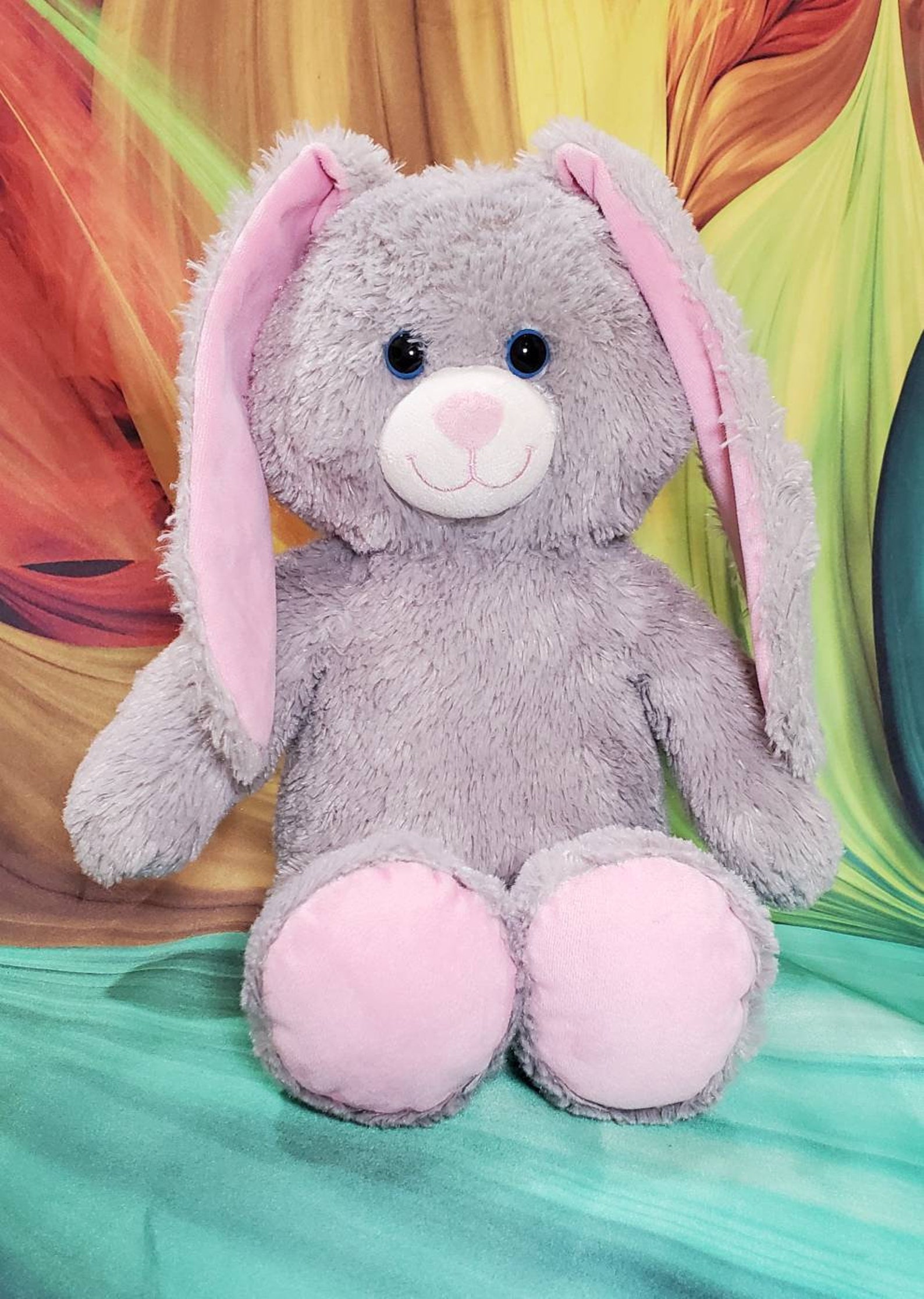 RARE Build-a-bear Gray Bunny Rabbit Authentic Retired Stuffed - Etsy
