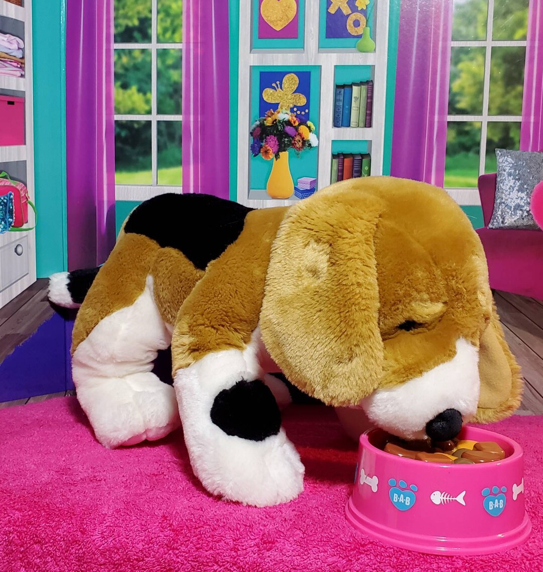 16" Build A Bear Beagle Dog Plush Brown Black White Puppy Stuffed BABW ...