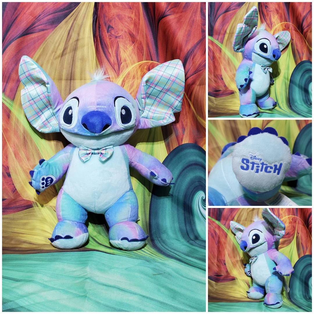 Build A Bear Disney Lilo & STITCH Plush BAB Tie Dye Stuffed Animal - Etsy
