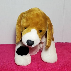 16" Build A Bear Beagle Dog Plush Brown Black White Puppy Stuffed BABW ...