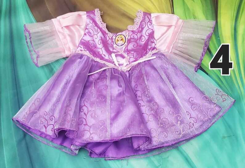 Build A Bear Disney Princess Rapunzel Tangled Purple Gown - Etsy