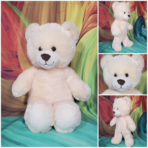 Cream Teddy Bear - Etsy