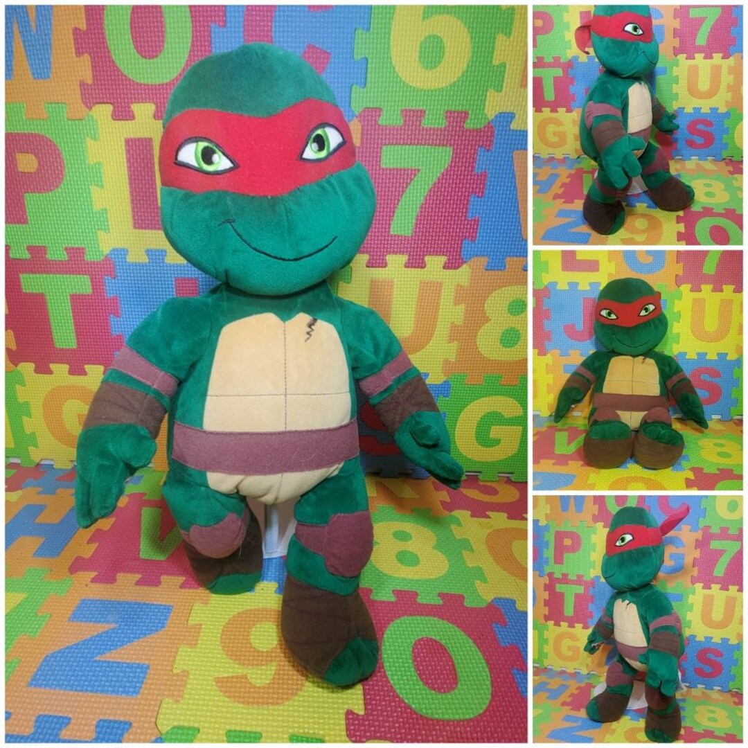 Teenage Mutant Ninja Turtle Raphael Build A Bear 18” Stuffed Plush Red ...