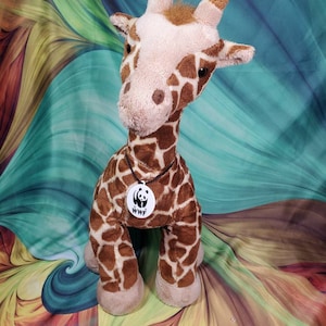 Build a Bear WWF World Wildlife Fund Giraffe 19" Stuffed Plush Animal ...