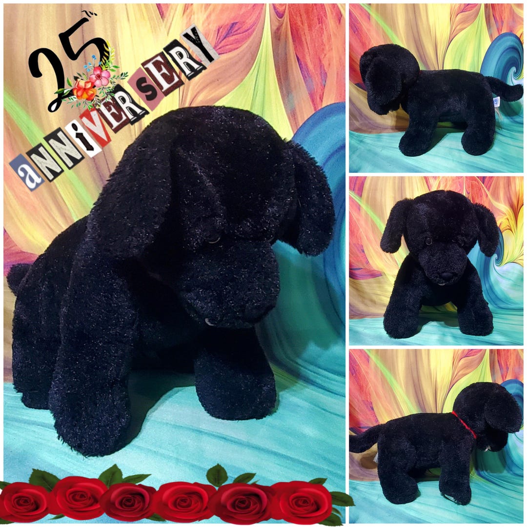 Build A Bear Black Lab Promise Pets Labrador Puppy Dog Plush 25th ...