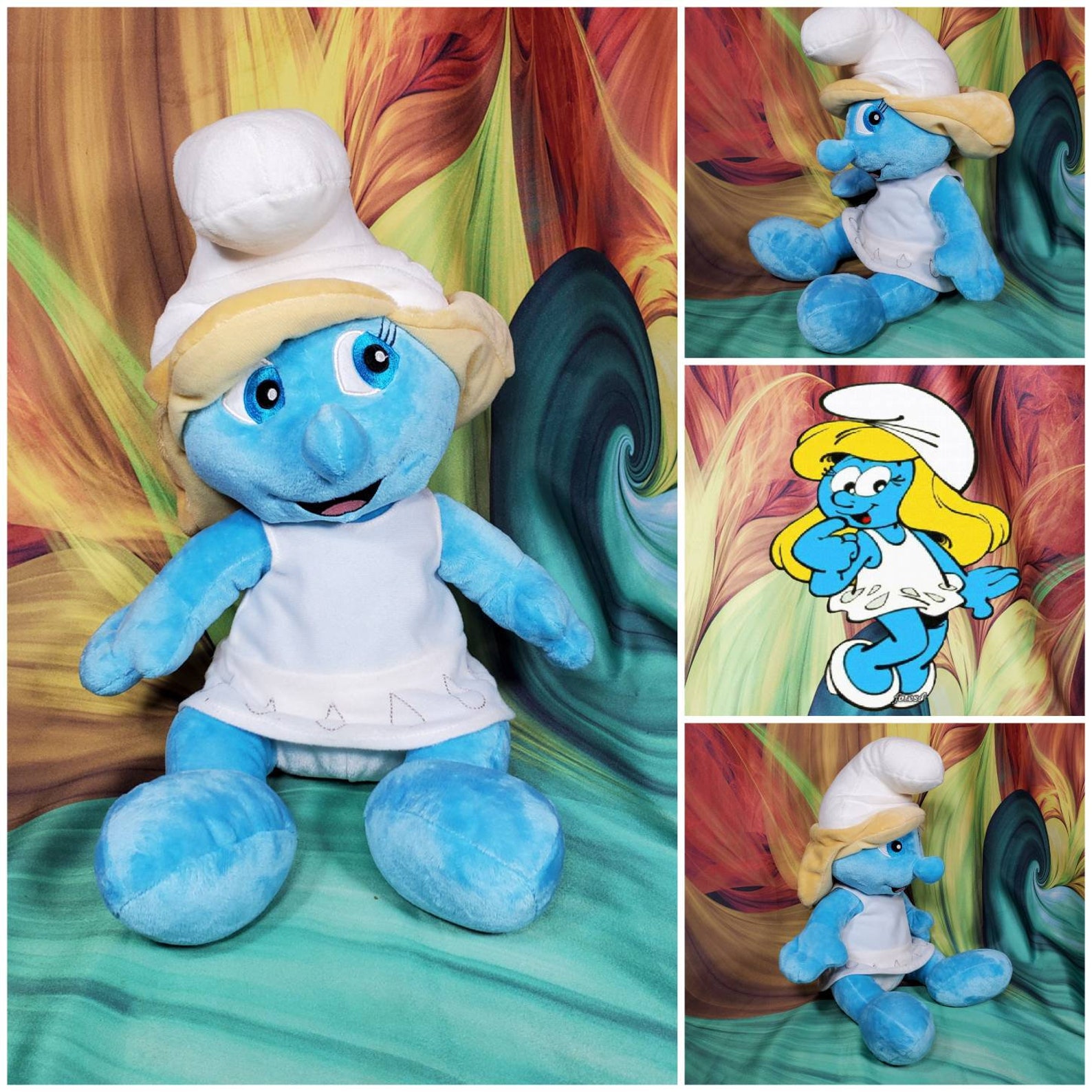 18 Build-a-bear Smurfette Plush Girl Doll the Smurfs BAB | Etsy