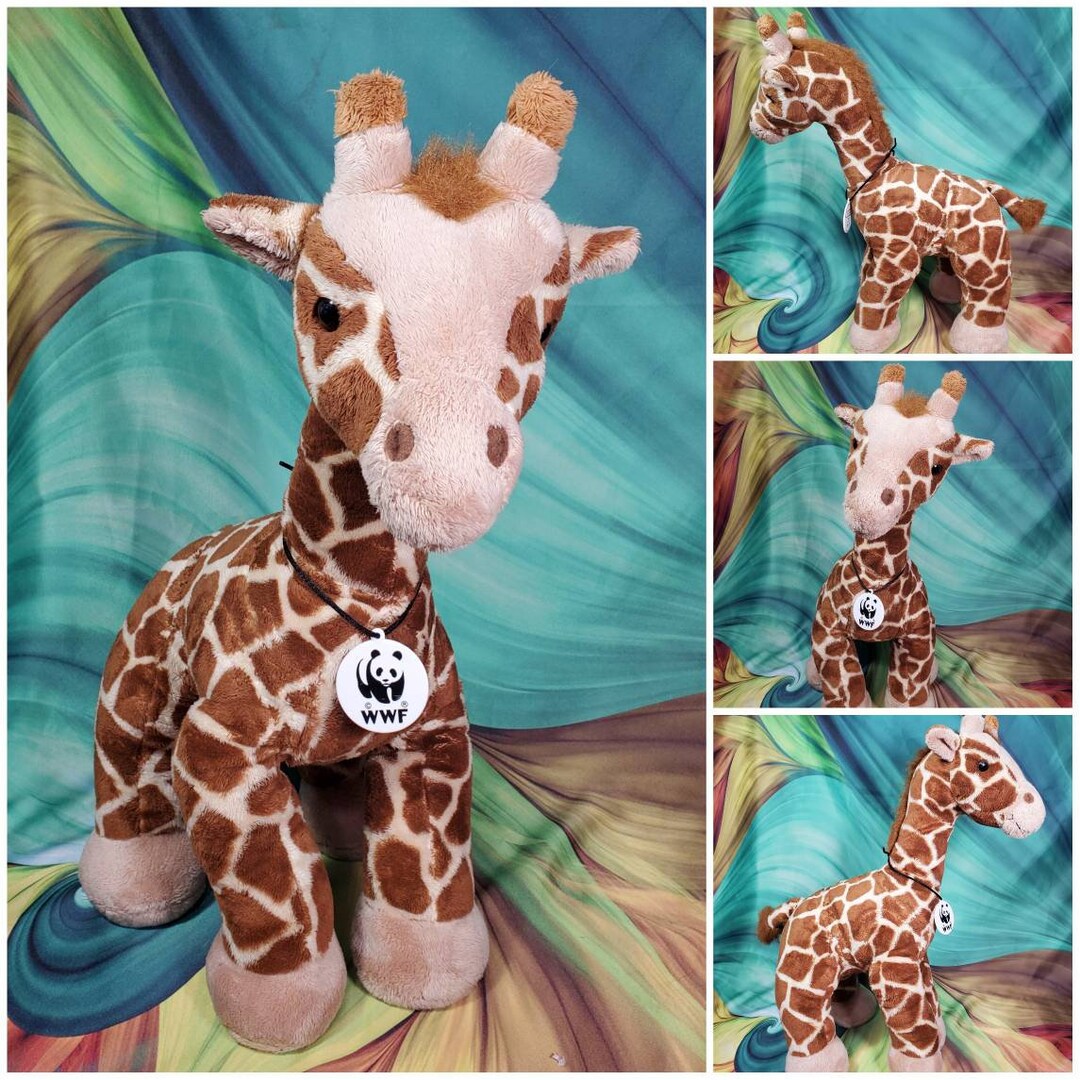Build a Bear WWF World Wildlife Fund Giraffe 19" Stuffed Plush Animal ...