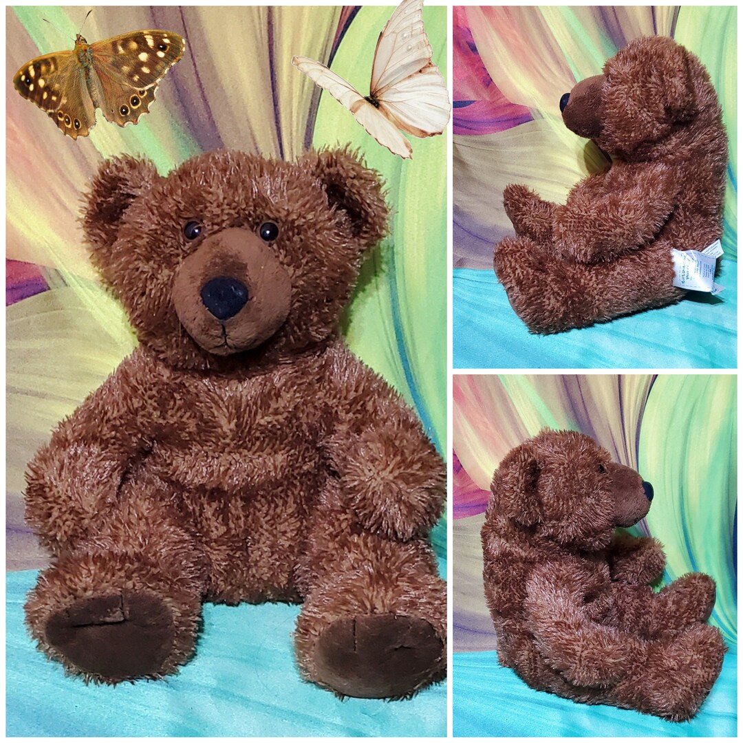 14 Rare Build A Bear Workshop Dark Brown Grizzly Stuffed BAB ZOO Plush ...
