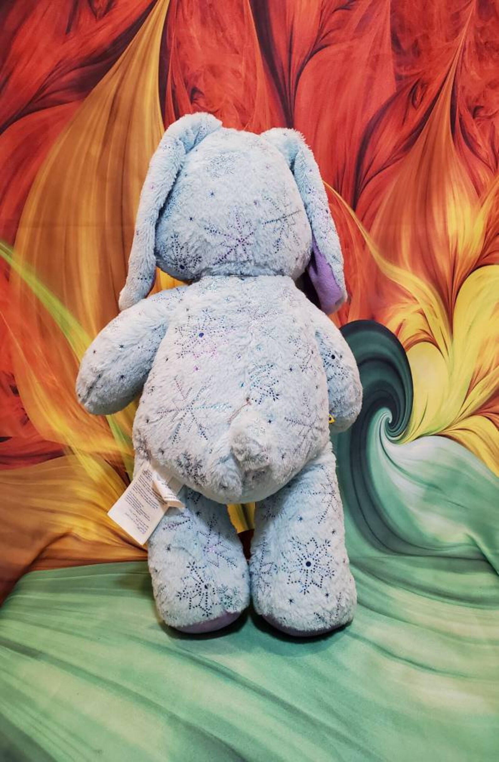 Build a Bear Blue Christmas Snowflake Bunny Rabbit Plush - Etsy