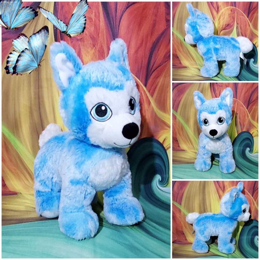 Build A Bear Blue Blast Husky Dog 14” Plush Stuffed Animal Puppy ...