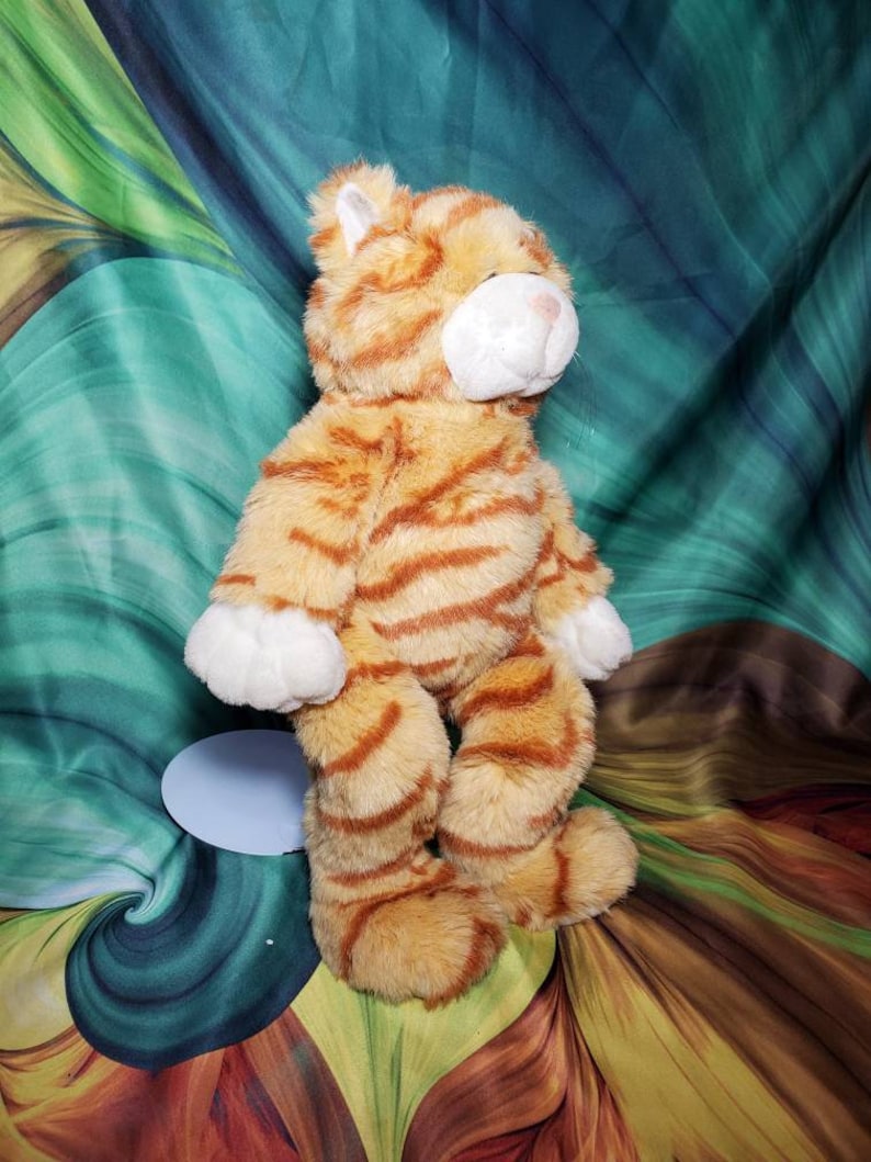 Build A Bear Orange Striped Tabby Cat Plush Tiger 17” BABW Stuffed Toy ...