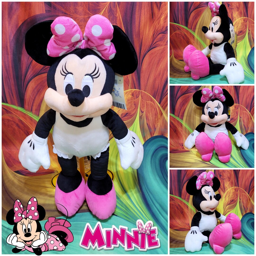 NEW RARE Build a Bear Disney Minnie Mouse Stuffed Plush 19" Doll W ...