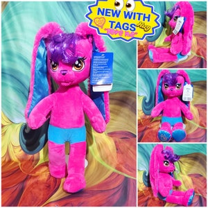 Build A Bear Honey Girls Risa Pink Bunny Rabbit Rock Star 2017 - Etsy