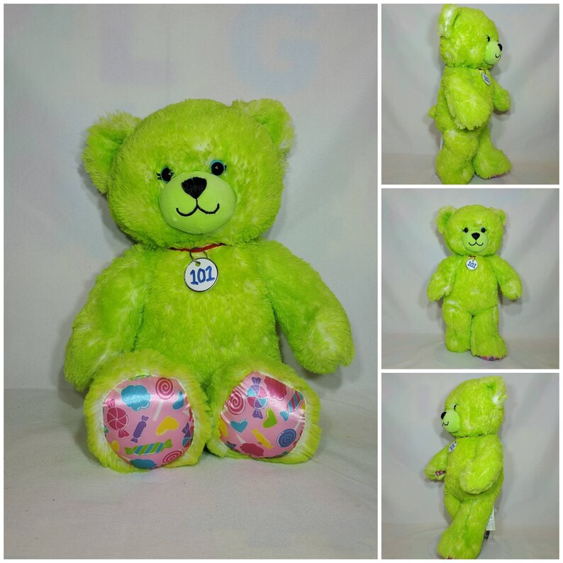 Build a Bear CANDY POP Green Bear Plush RETIRED 16 Stuffed - Etsy