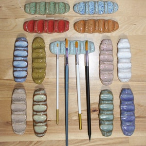 Colorful Paint Brush Rest: Ready-to-ship Gift for Painters - Etsy