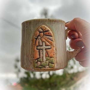 Handmade Faith Ceramic Mug, “blessed”, MADE-TO-ORDER, Christian Ceramic ...