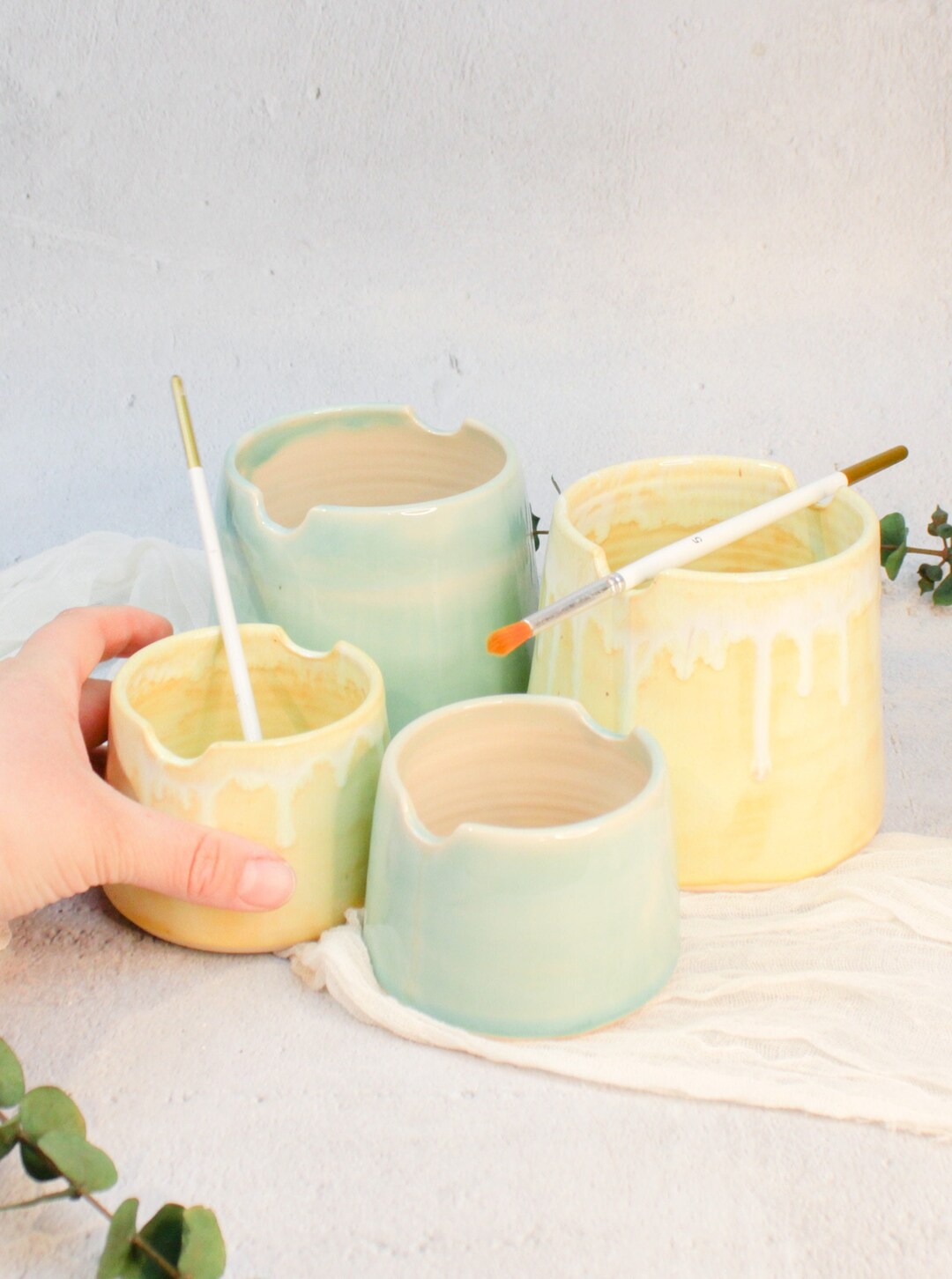 Paint Water Cup- Multiple Colors, Gift for Painters and Artists ...