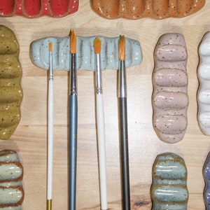 Colorful Paint Brush Rest: Ready-to-ship, Gift for Painters and Artists ...