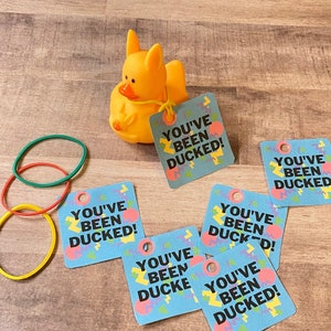 Printable Duck Duck Tag for Rubber Ducks - Etsy