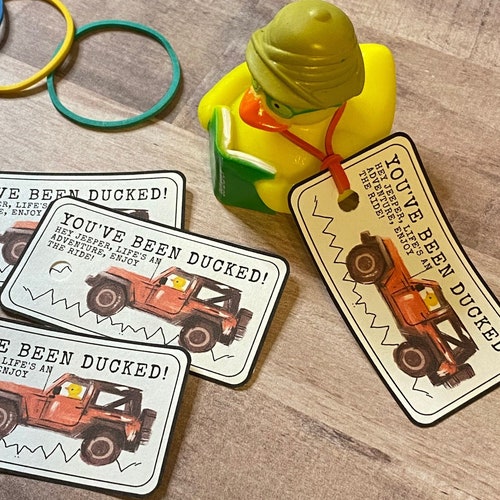 Printable Duck Duck Tag for Rubber Ducks - Etsy