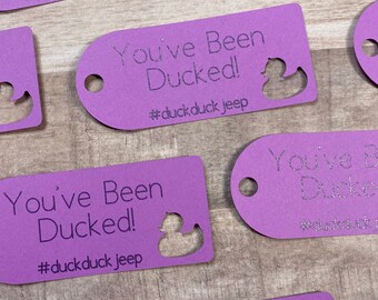 Jeep Duck Tags | Etsy