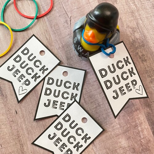 Printable Duck Duck Tag for Rubber Ducks - Etsy