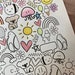 Printable Doodle Activity Sheet - Etsy