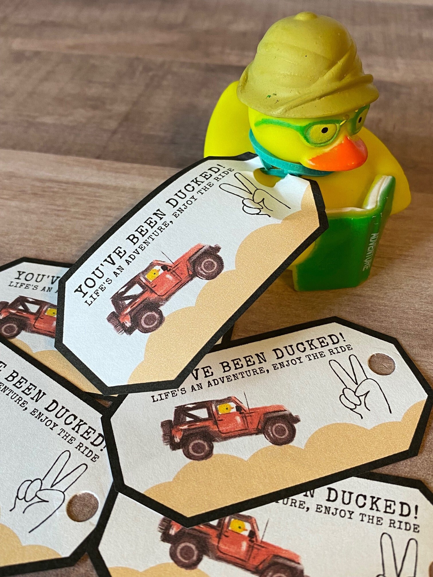 Printable Duck Duck Tag for Rubber Ducks - Etsy