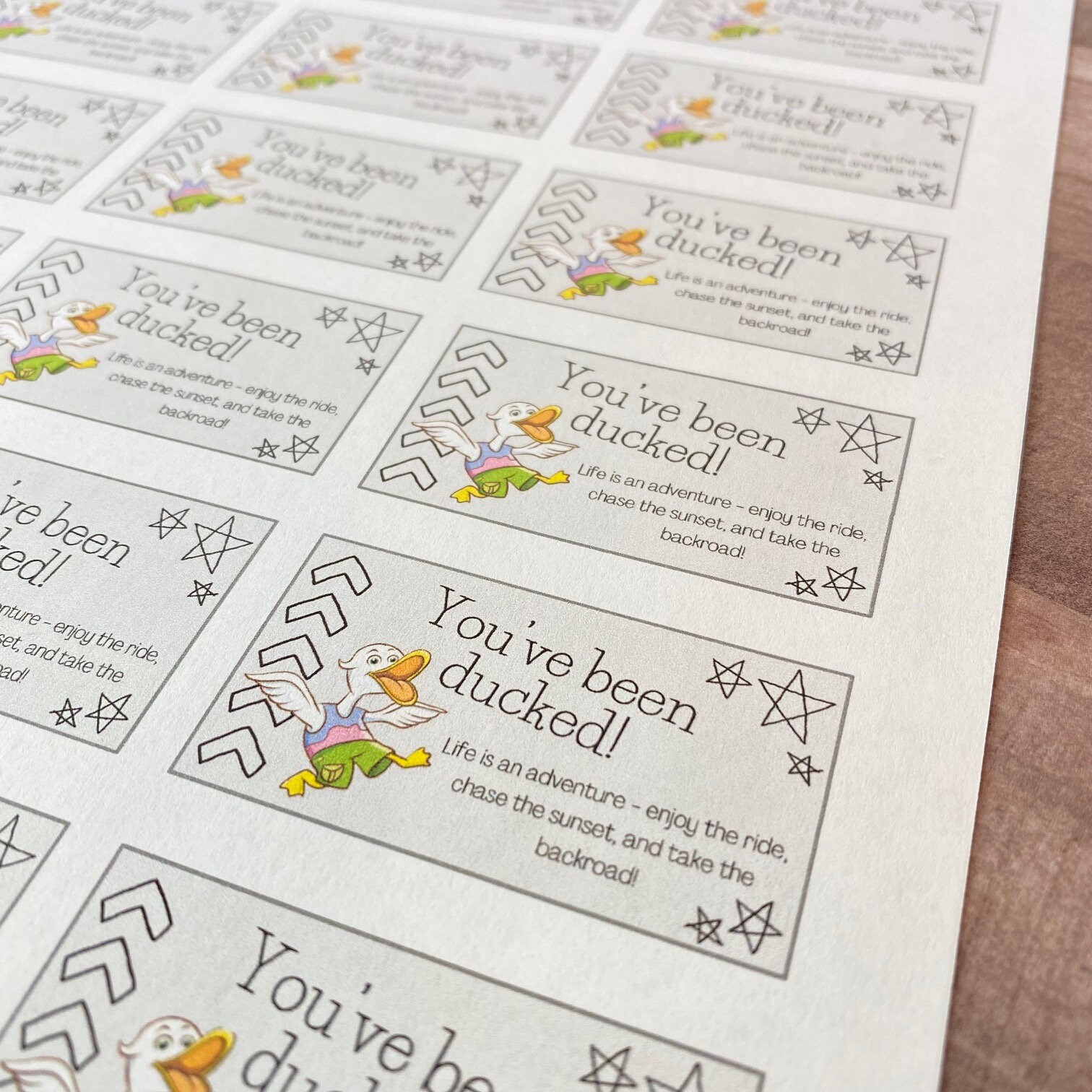 Printable Duck Duck Tag for Rubber Ducks - Etsy