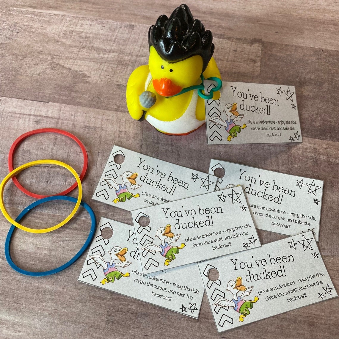 Printable Duck Duck Tag for Rubber Ducks - Etsy