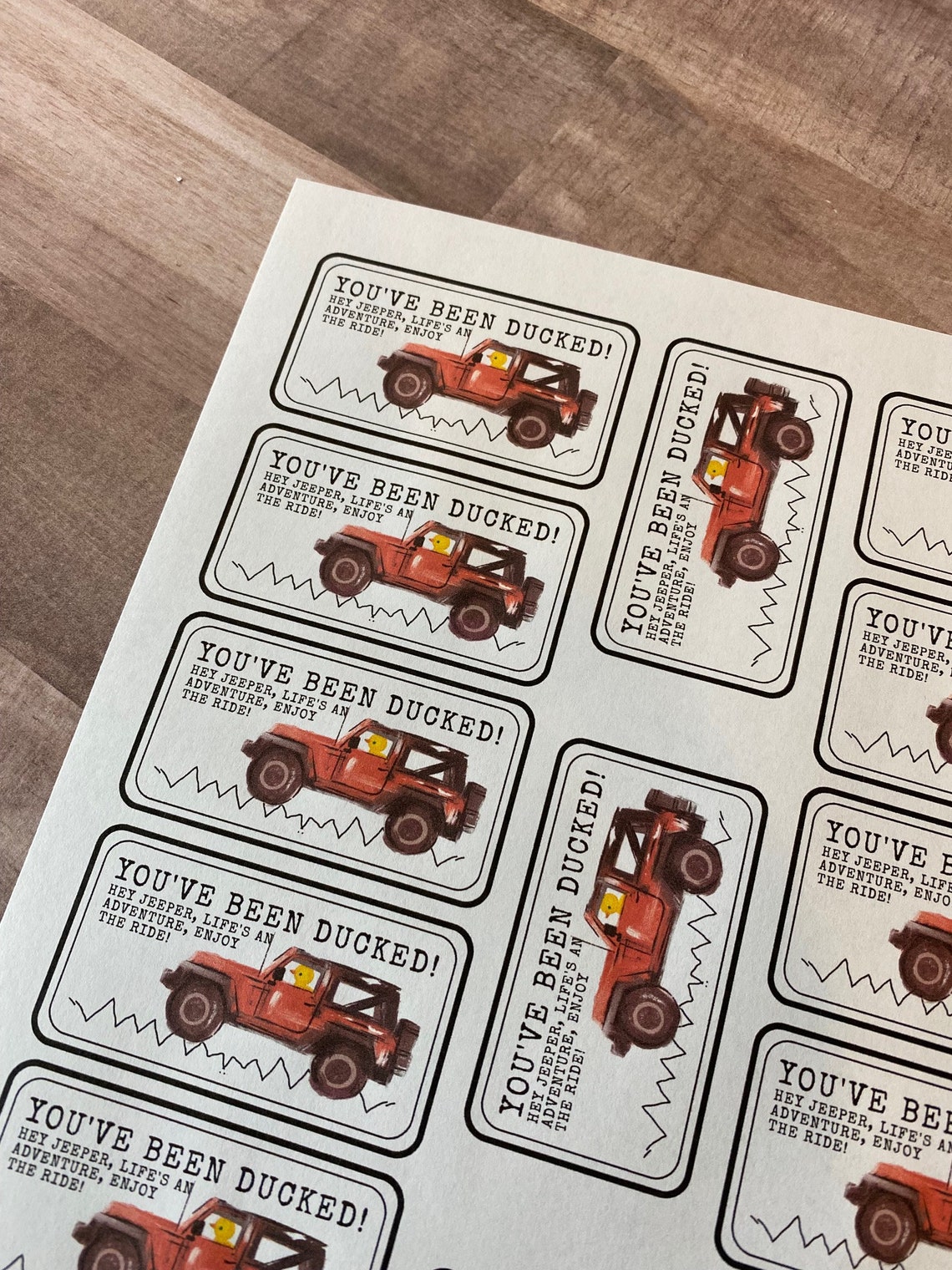 Printable Duck Duck Tag for Rubber Ducks - Etsy