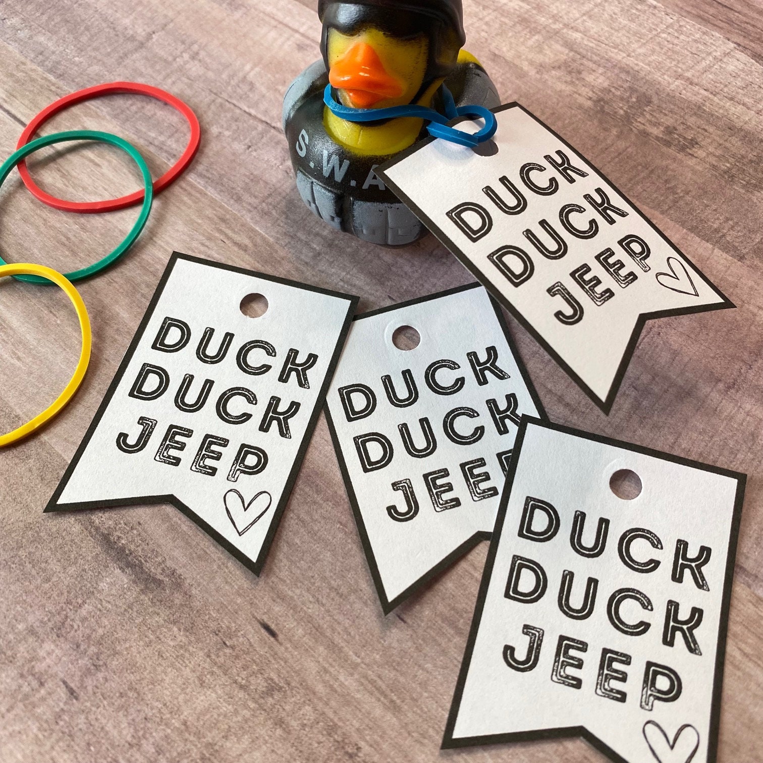 Printable Duck Duck Tag for Rubber Ducks - Etsy